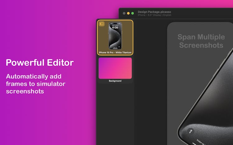 Picasso - App Store Screenshot Tool - Increase your App Store Product ...